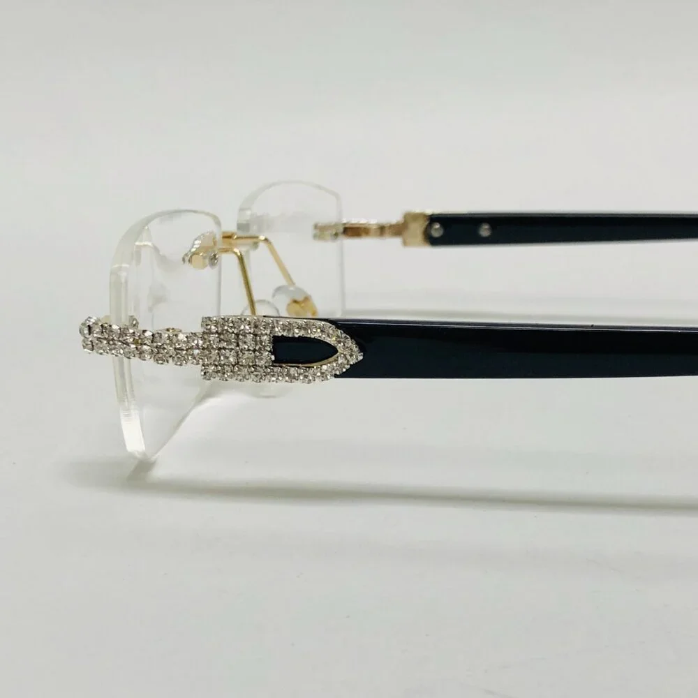 Accessories | Men Clear Sunglasses Square Gold Classic Shades Eye ...